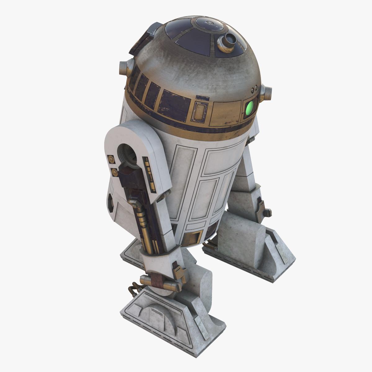 R2-D2 rigged 3d model | Best Of 3d Models